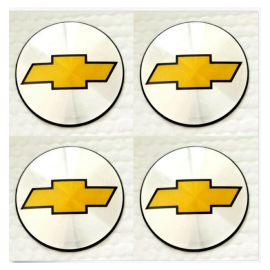 4pcs Wheel Center Cap Logo Sticker Decal Emblem 3.5 88mm CHEVY ...
