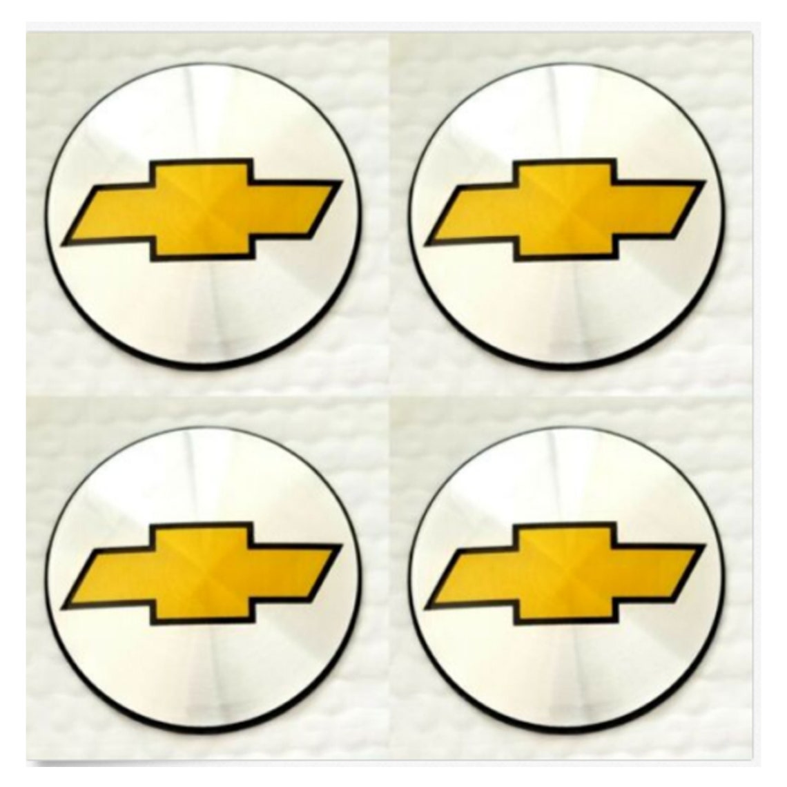4pcs Wheel Center Cap Logo Sticker Decal Emblem 3.5 88mm CHEVY ...