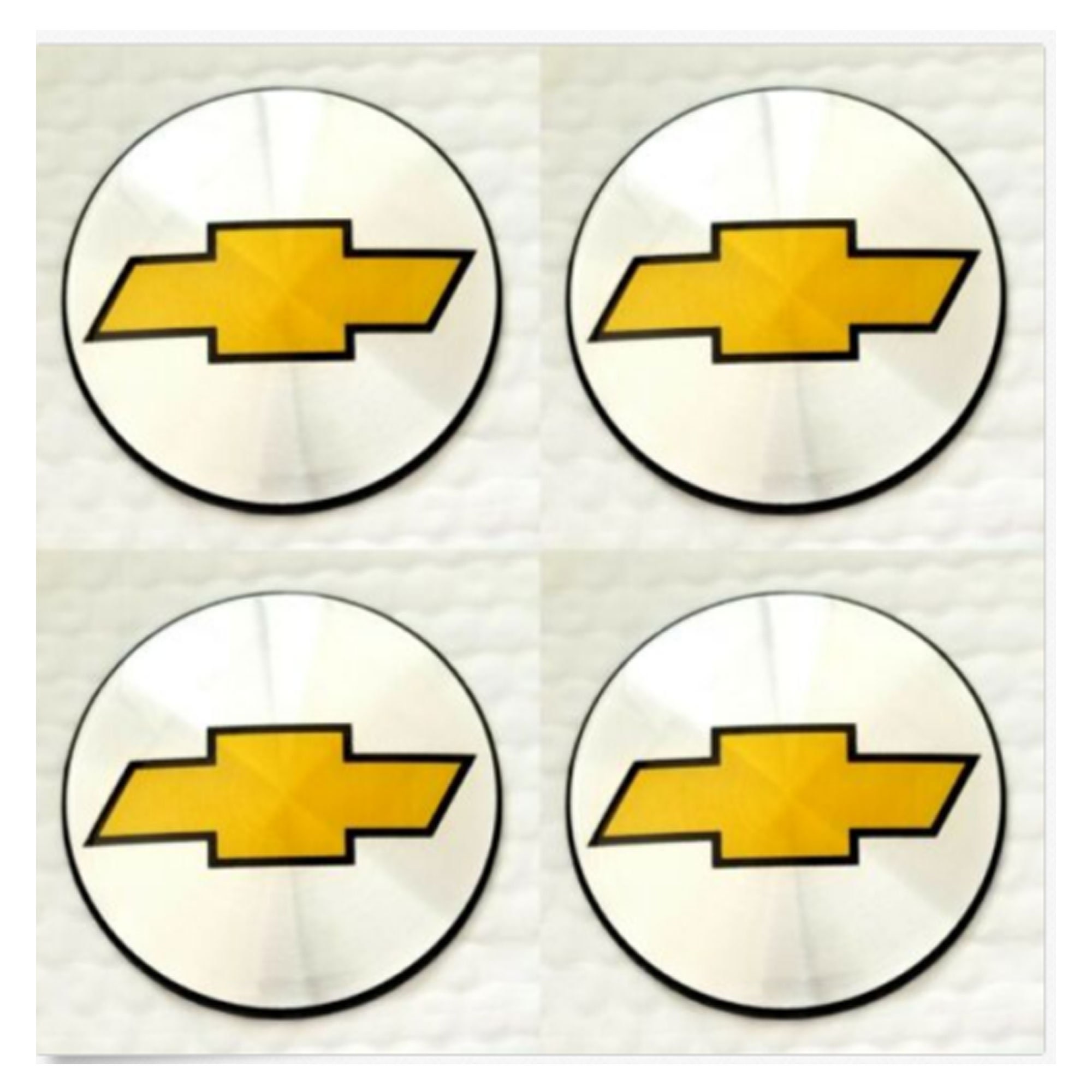4pcs Wheel Center Cap Logo Sticker Decal Emblem 3.5 88mm CHEVY ...