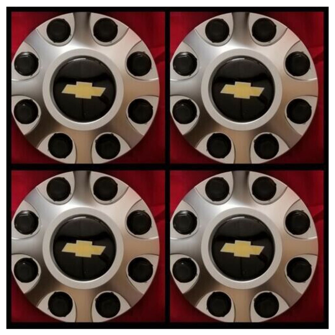 4pc 2011 2016 GMC Sierra HD 2500 3500 Hub Wheel Center Cap SILVER ...