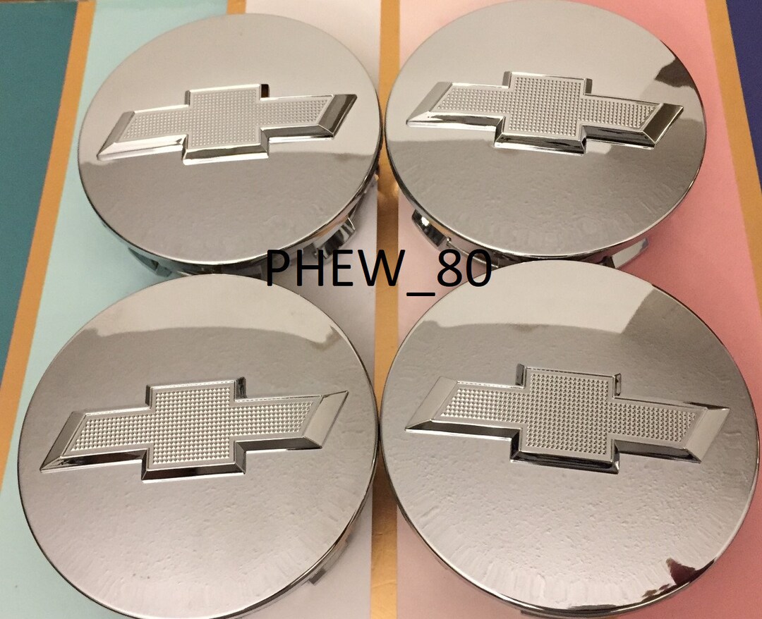 4 X Chevy Center Hub Caps Chrome Tahoe Suburban 1500 Silverado 2014 ...