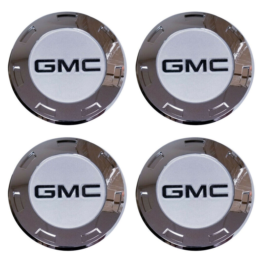 4 Pcs Cadillac Escalade 2007-14 Gmc Logo Crest 22 Wheel Center Cap ...