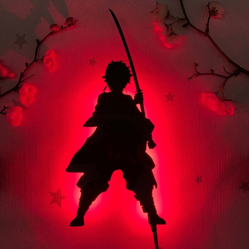Demon Slayer Tanjiro Neon Sign LED Nightlight CSM Wall - Etsy