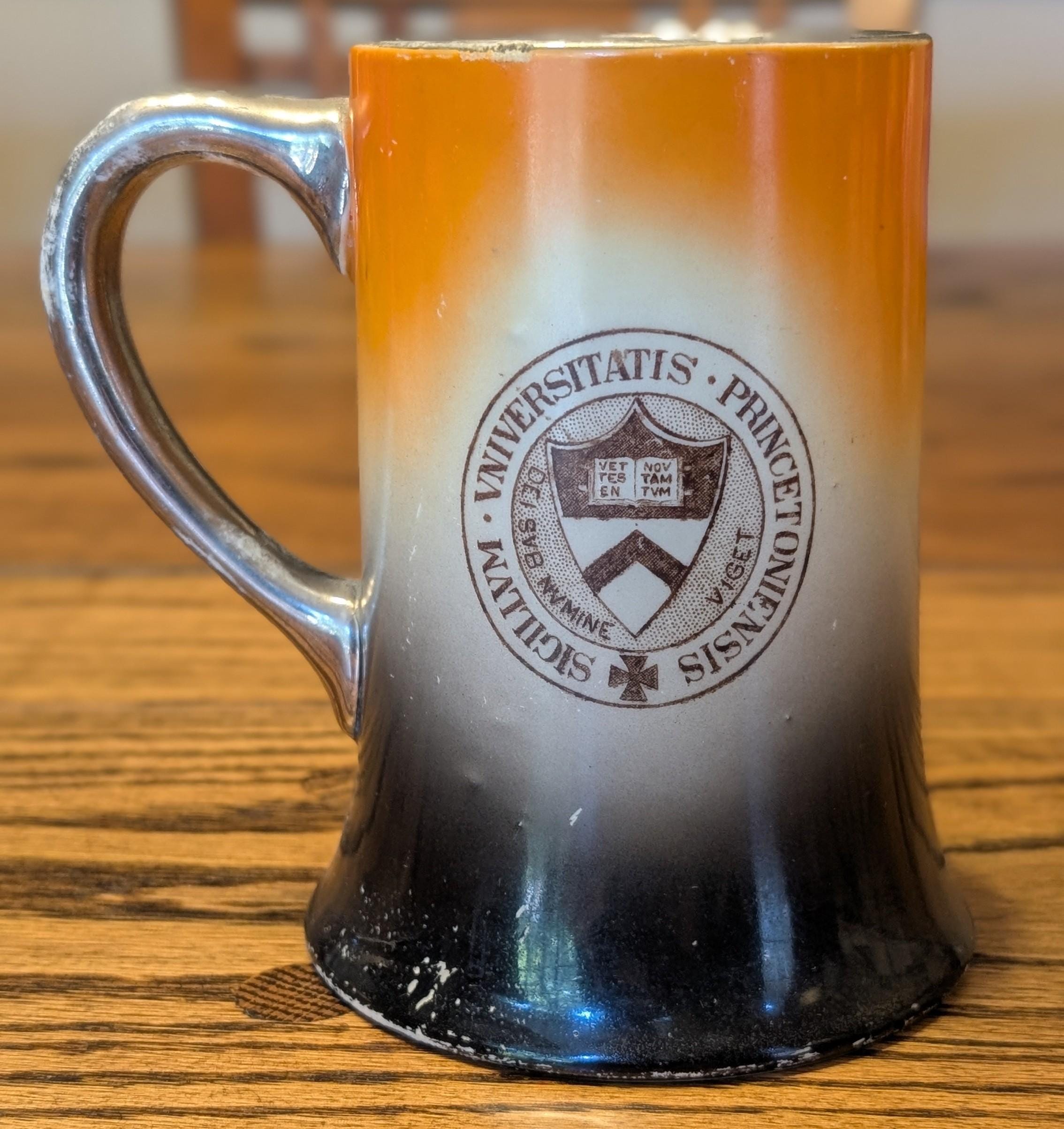 Antique 1905 Princeton University Tigers Oversized Football Mug - RARE ...