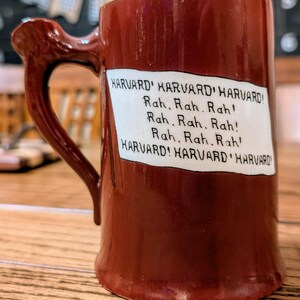 Antique Early 1900's Harvard University Crimson Football Mug RARE - Etsy