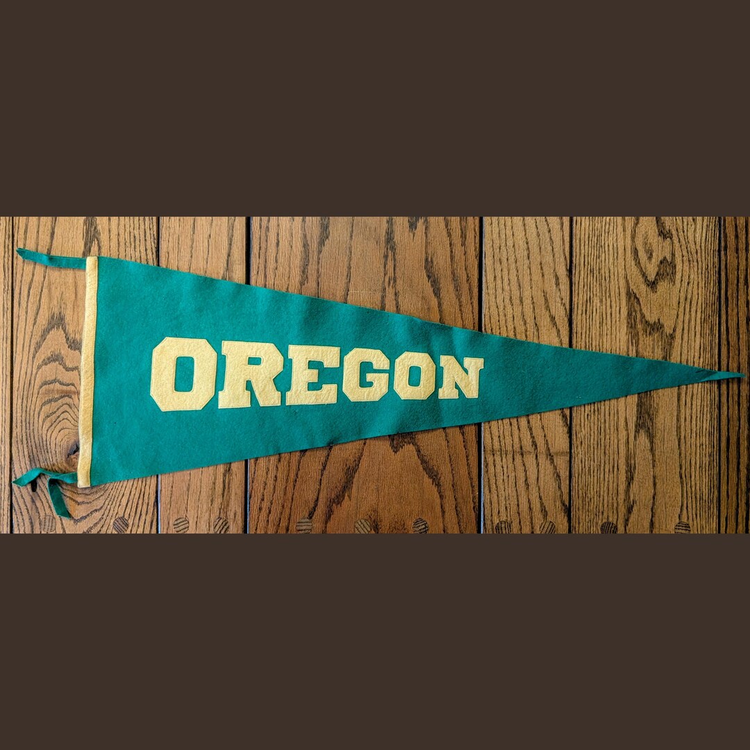 Antique Circa 1930's University of Oregon Felt Pennant - RARE - Etsy