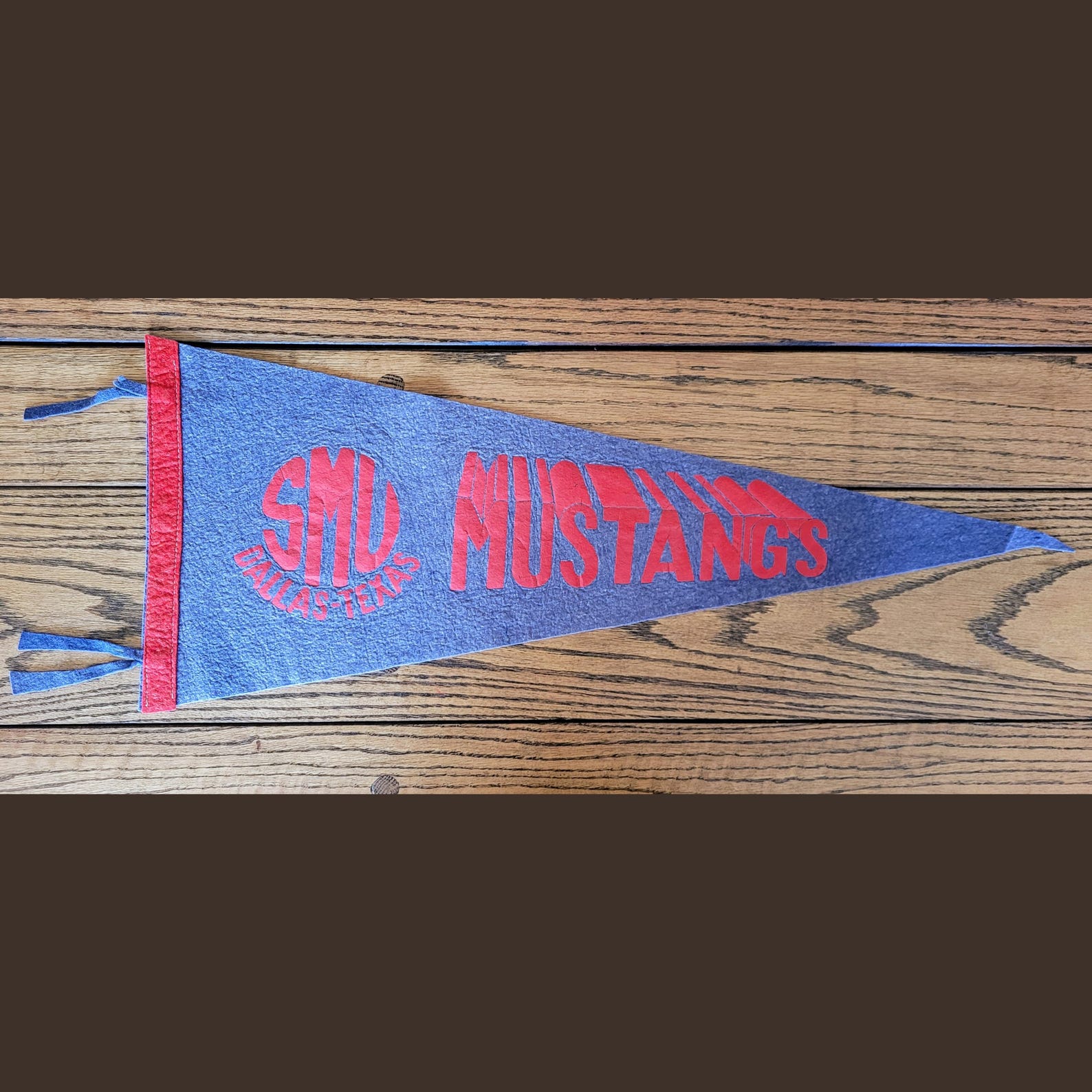 RARE Vintage 1950's Southern Methodist University Pennant - Etsy