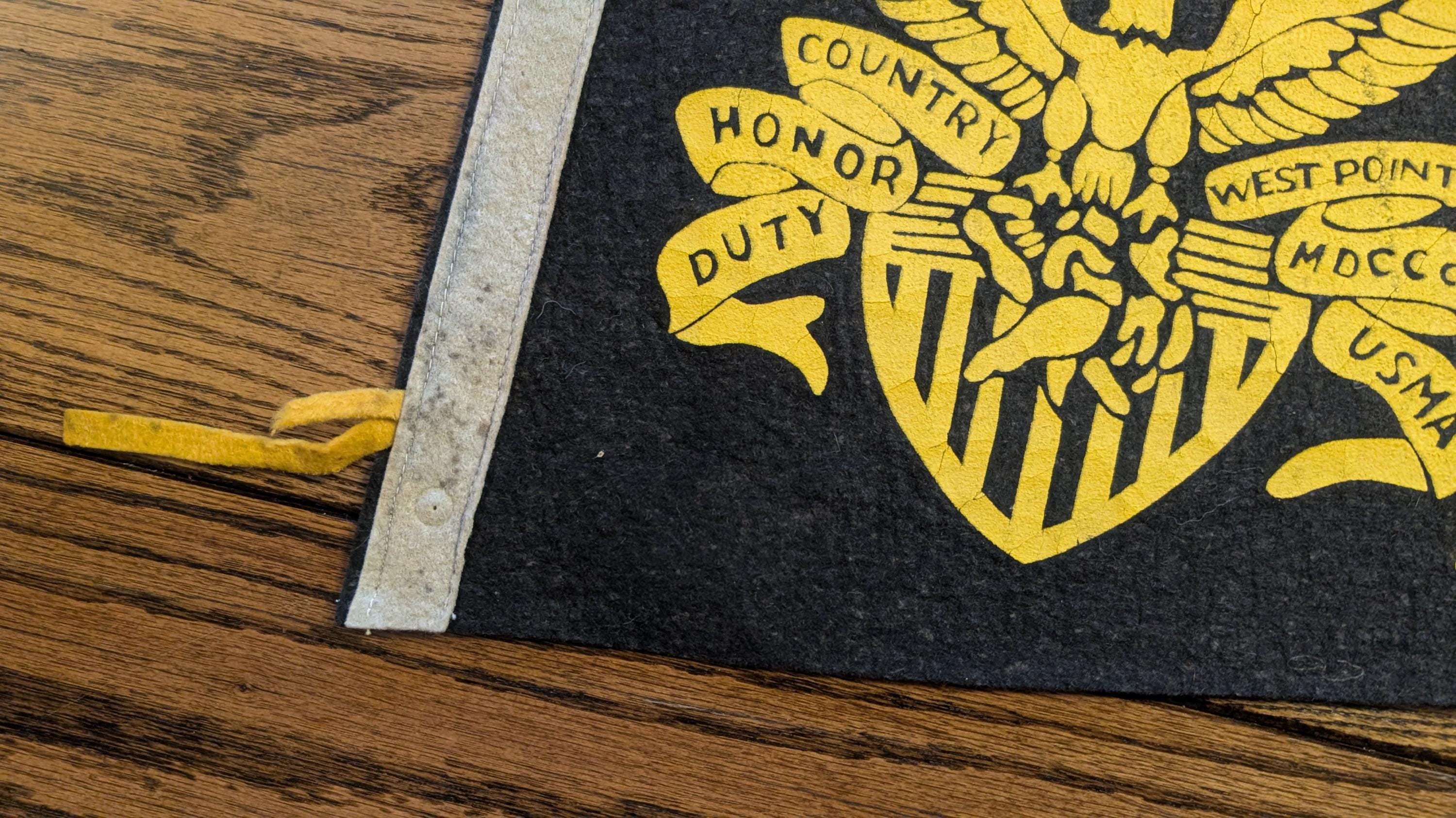 Antique 1950s Army West Point Felt Pennant RARE - Etsy