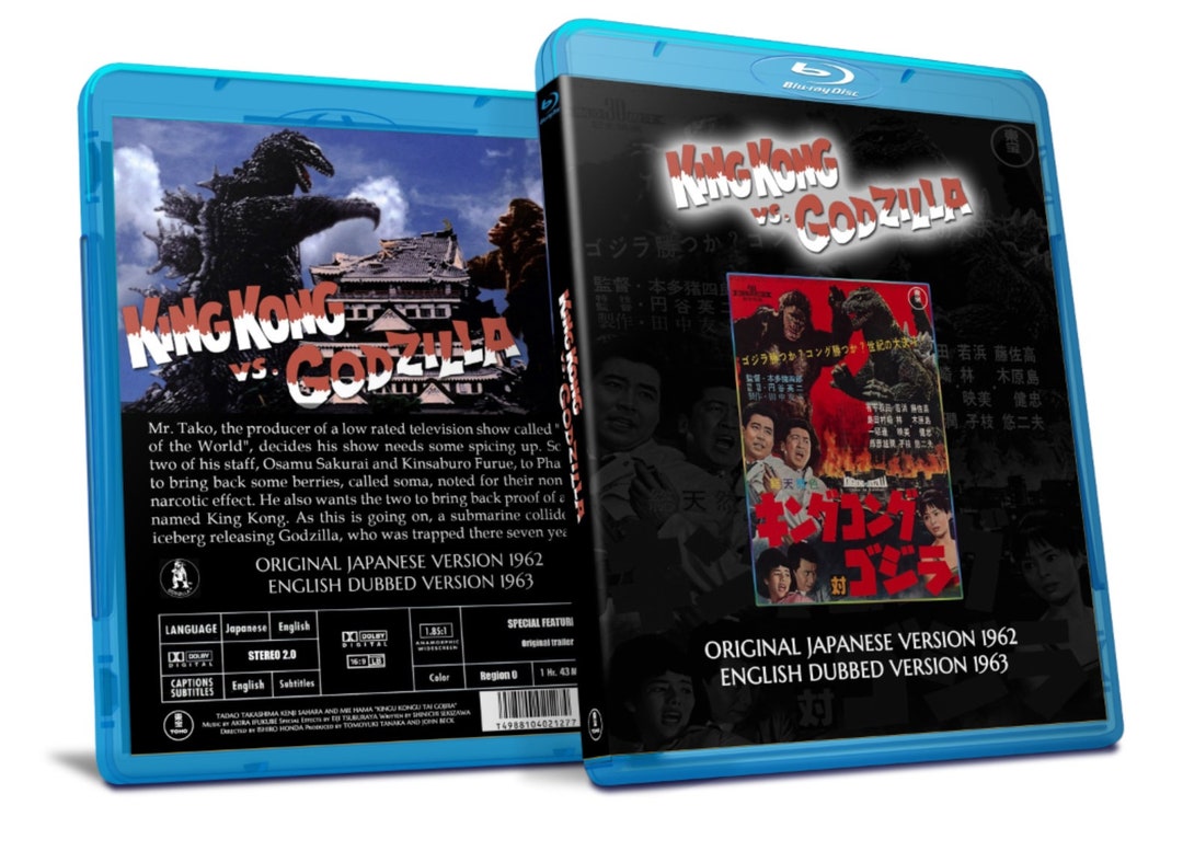 King Kong Vs. Godzilla 1962 Double Feature - Us/jap Version - 2 Blu Ray ...