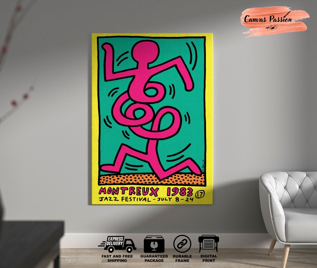 Keith Canvas Wall Art, Montreux 1983, Pop Art Canvas, Pop Art, Famous ...