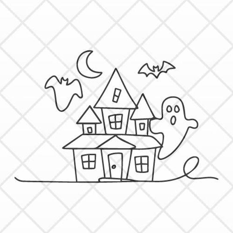 Halloween Doodles/ Hand Drawn Spooky Ghost Clip Art/ Hand Drawn Spooky ...