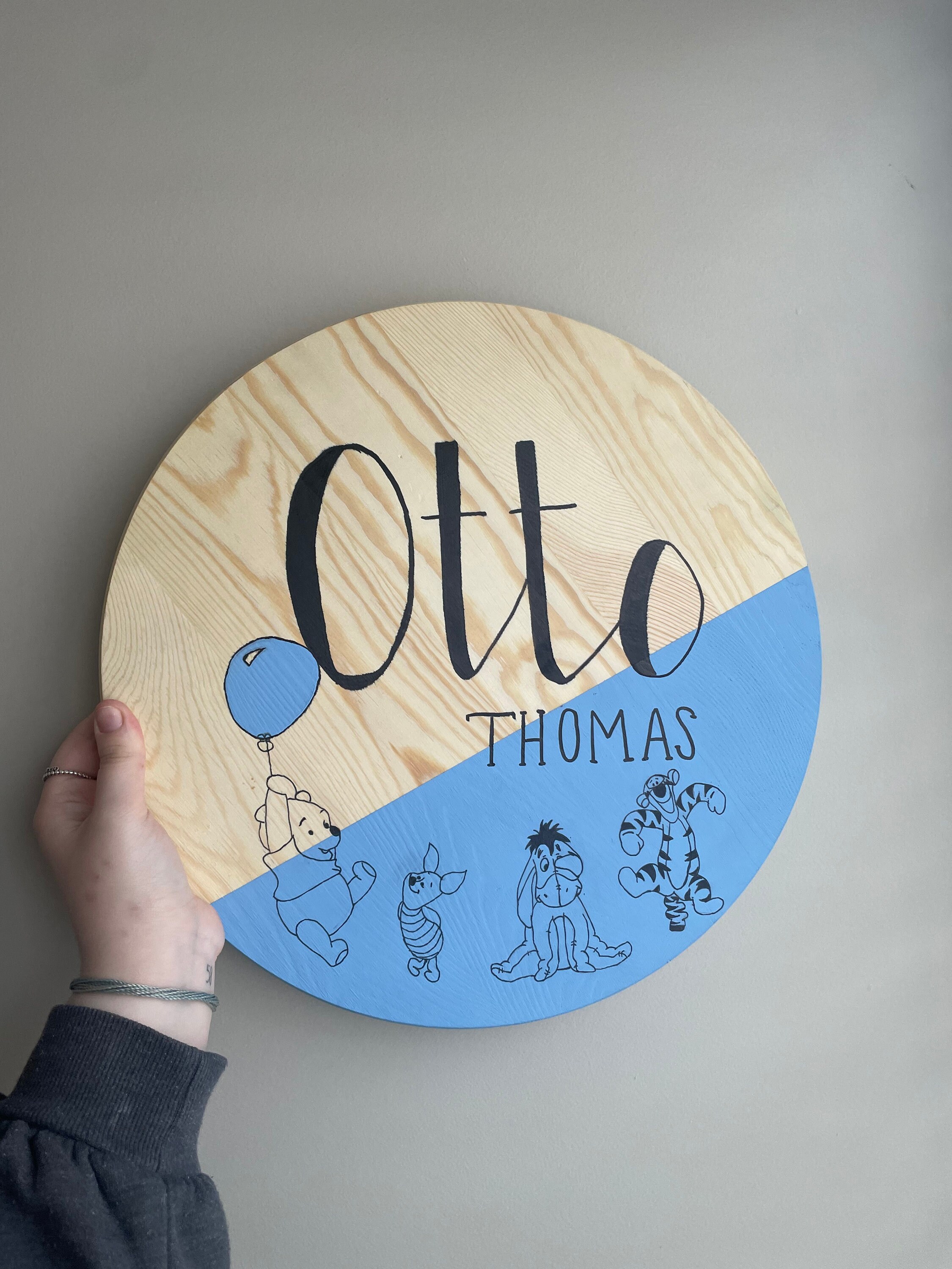 Winnie the Pooh Nursery Name Sign - Etsy