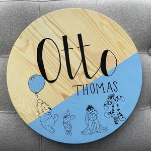 Winnie the Pooh Nursery Name Sign - Etsy