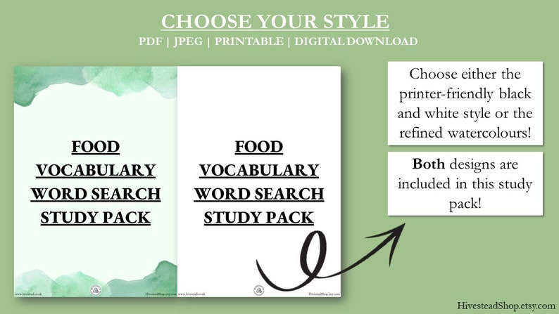 English Grammar Food Vocabulary Word Search Revision Activity | Digital ...