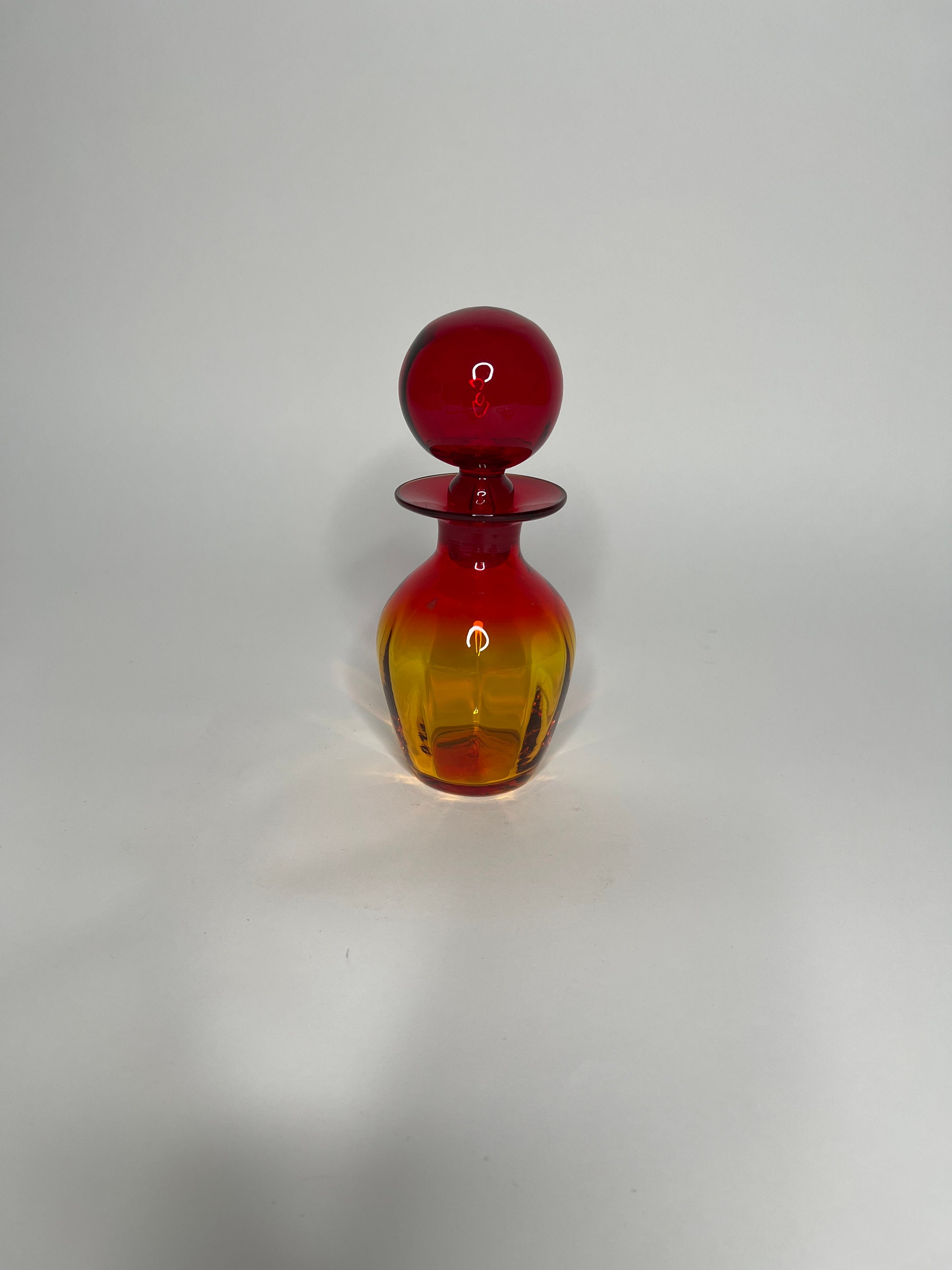 Vintage Amberlina Rainbow Giant Stopper Art Glass - Etsy