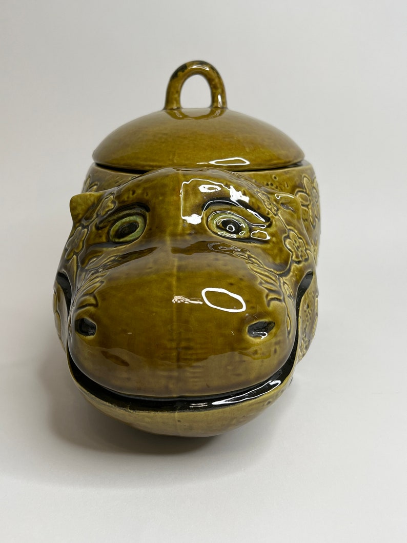 Vintage Doranne of California Hippo Cookie Jar - Etsy