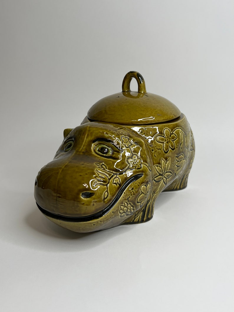 Vintage Doranne of California Hippo Cookie Jar - Etsy