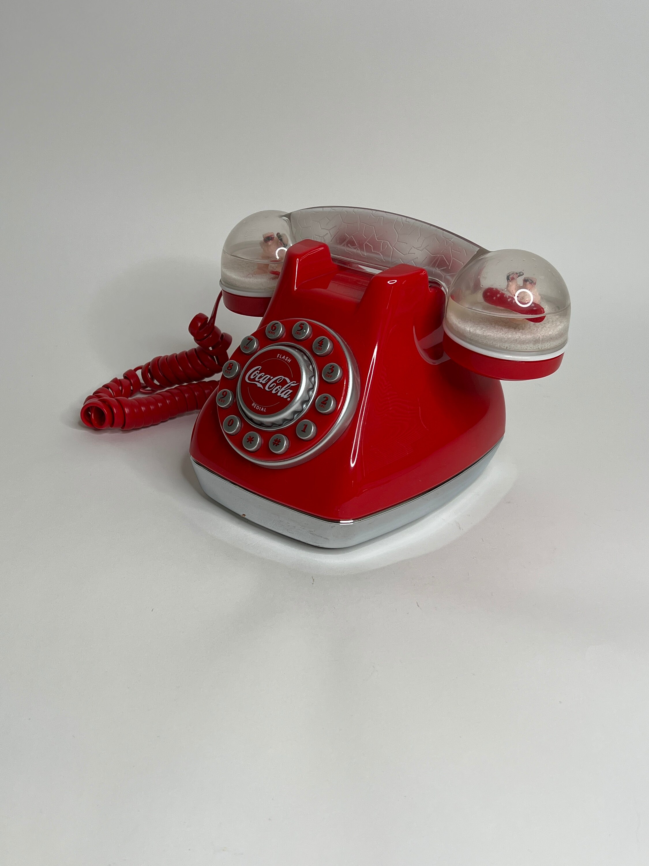 Coca Cola Coke Snow Dome Red Button Landline Telephone - Etsy