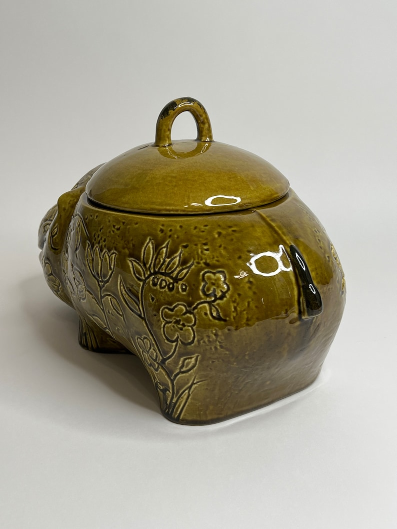 Vintage Doranne of California Hippo Cookie Jar - Etsy