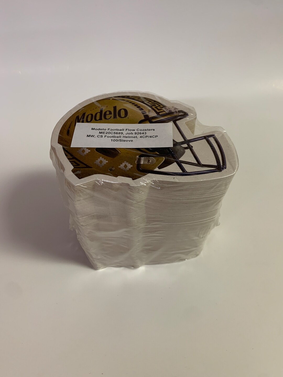 Modelo Cerveza Football Flow Coasters 100 Count New Sealed - Etsy