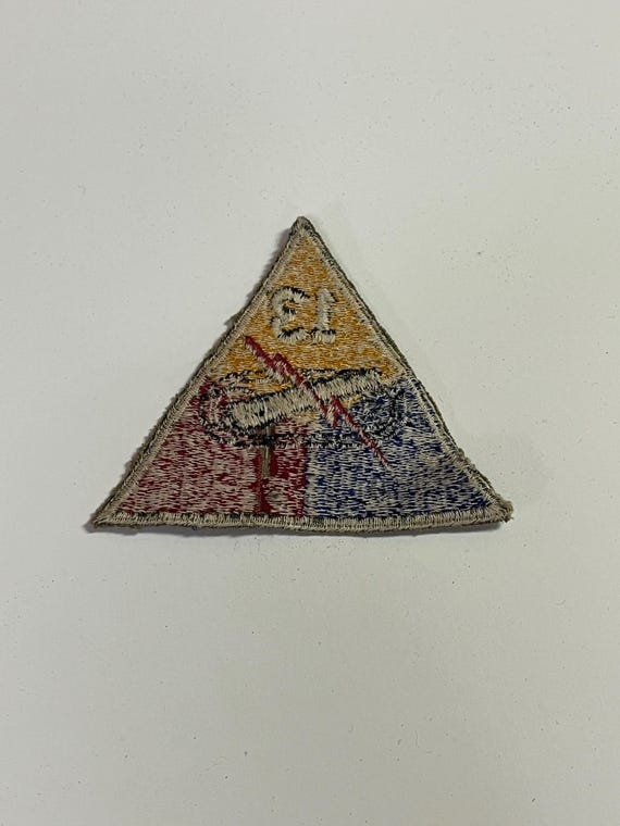 Vintage Original WW2 13th Armored Division Patch - Gem