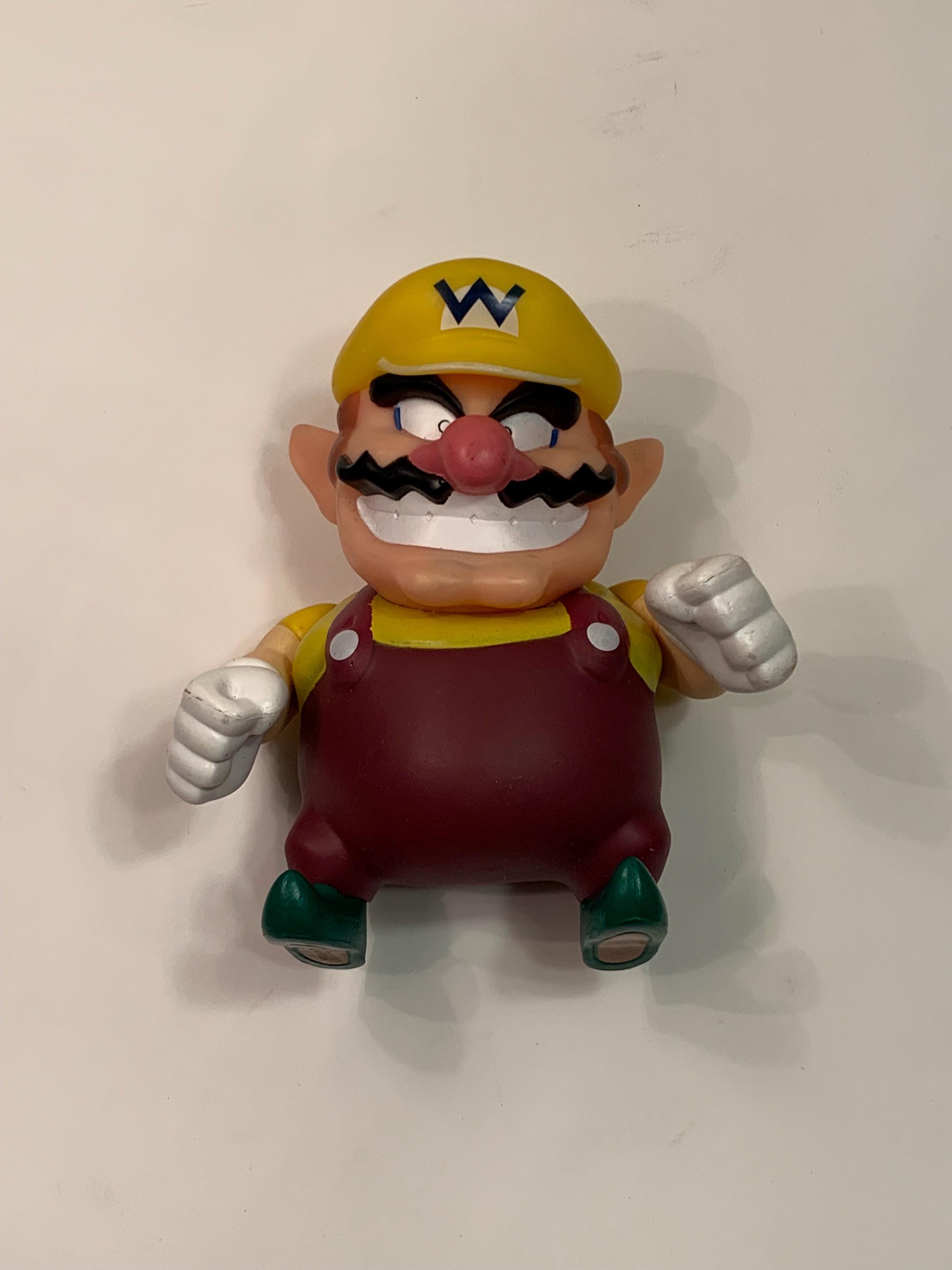 Vintage Super Mario Bros Wario Action Figure Vinyl Doll 5" - Etsy