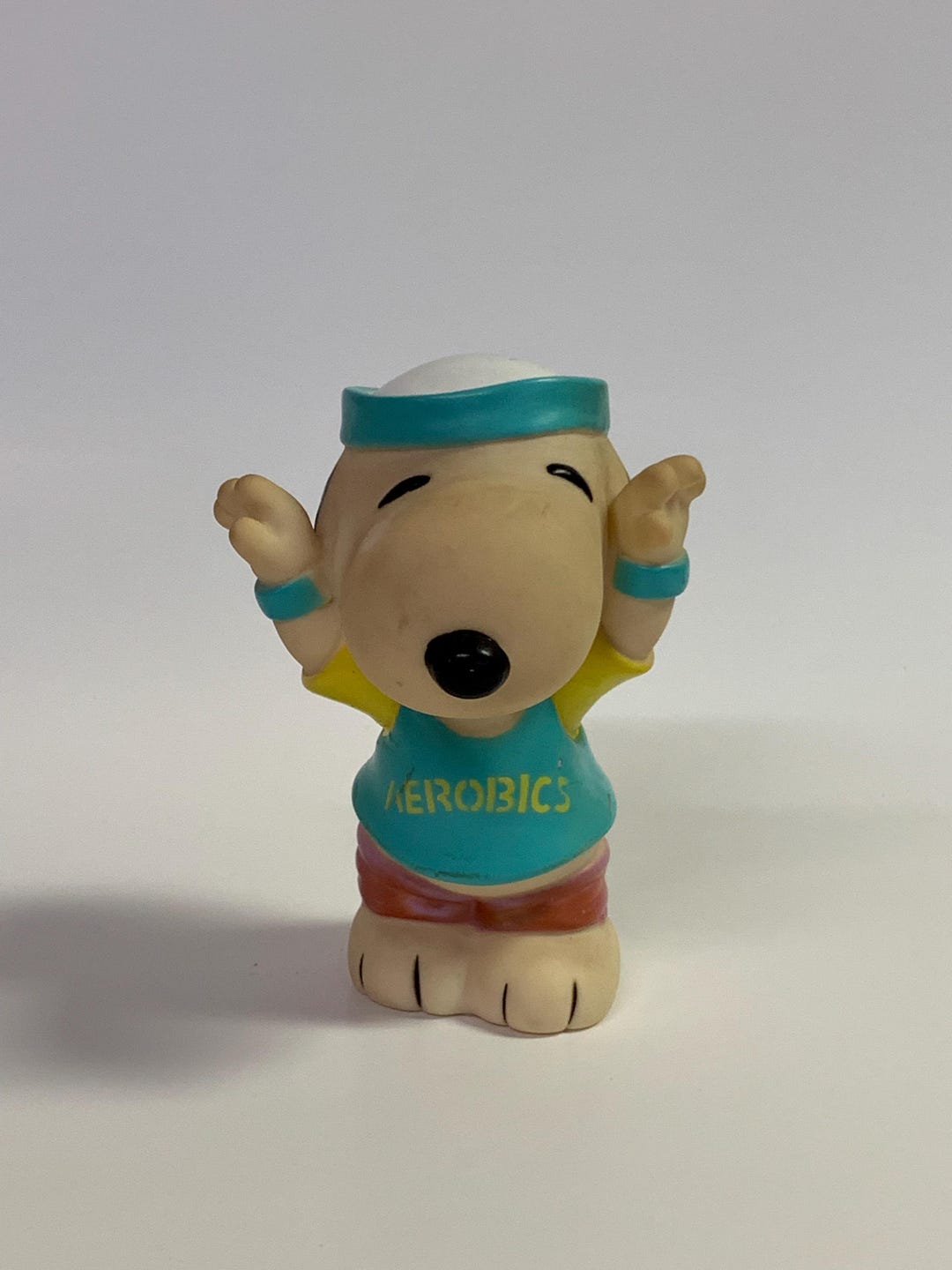 Vintage Original Danara Snoopy Aerobics 5" Vinyl Squeak Toy Figurine ...