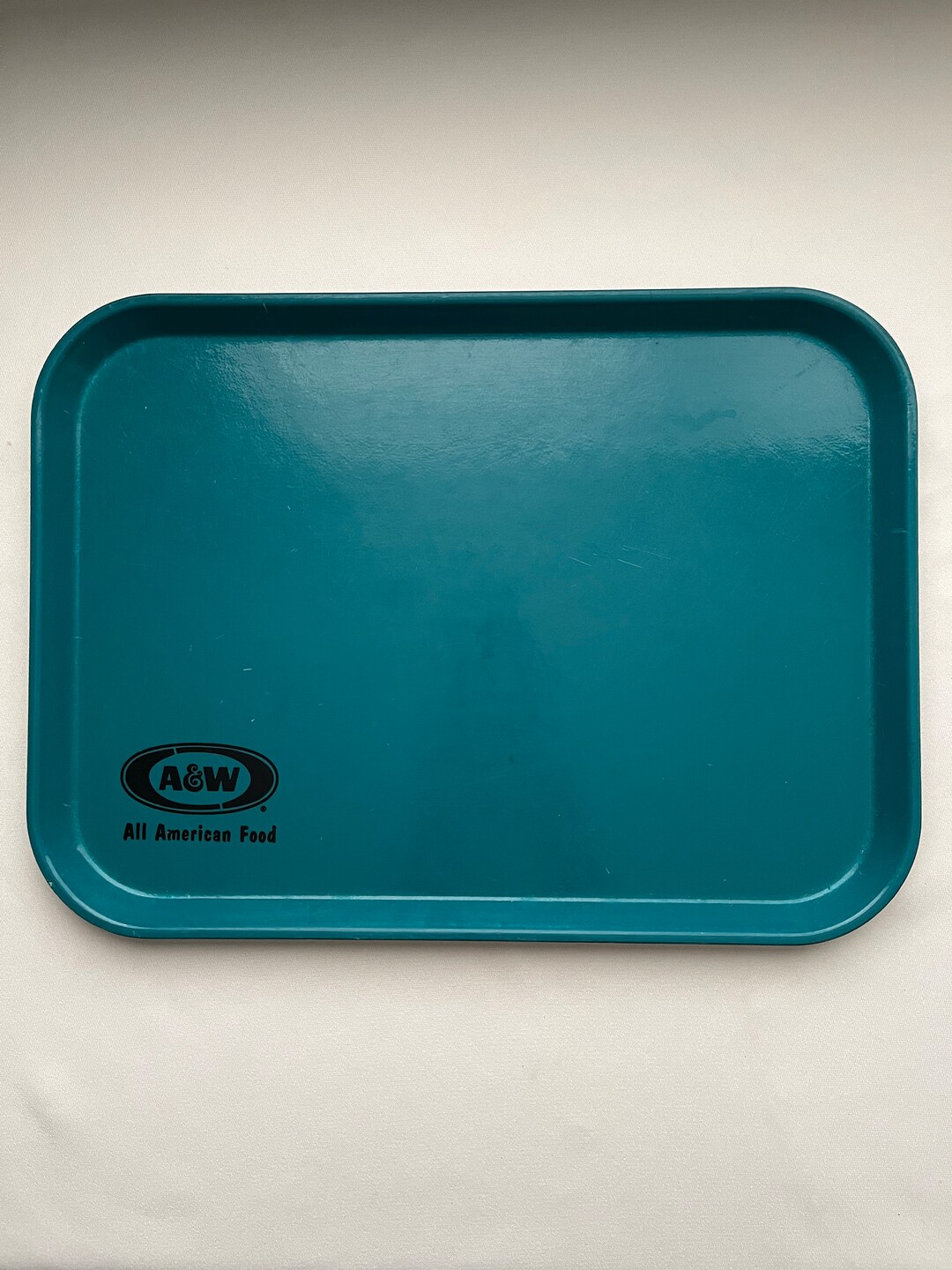 Vintage A&W All American Food Teal Tray Used - Etsy
