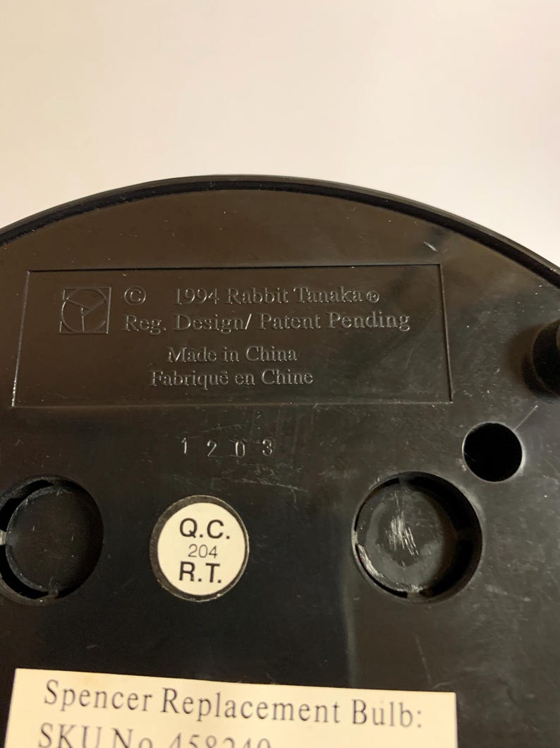 Vintage Original Rabbit Tanaka the Bar is Open Light Rotating Hypnotic ...