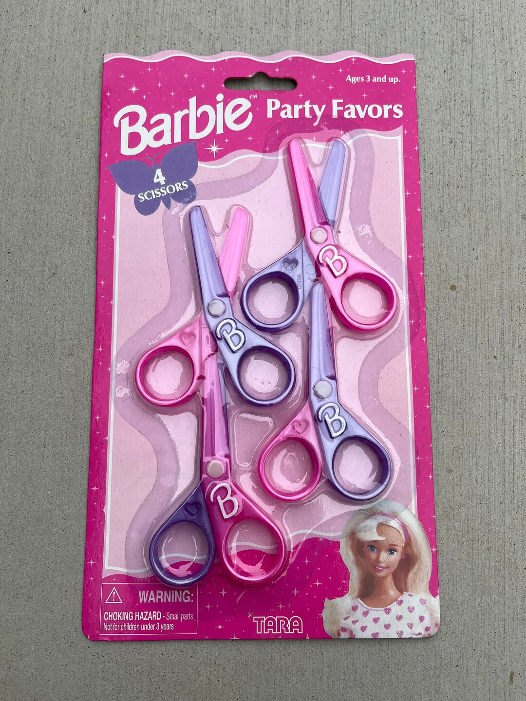 VINTAGE Barbie Party Favor Scissors 1997 Mattel Tara New in Box - Etsy