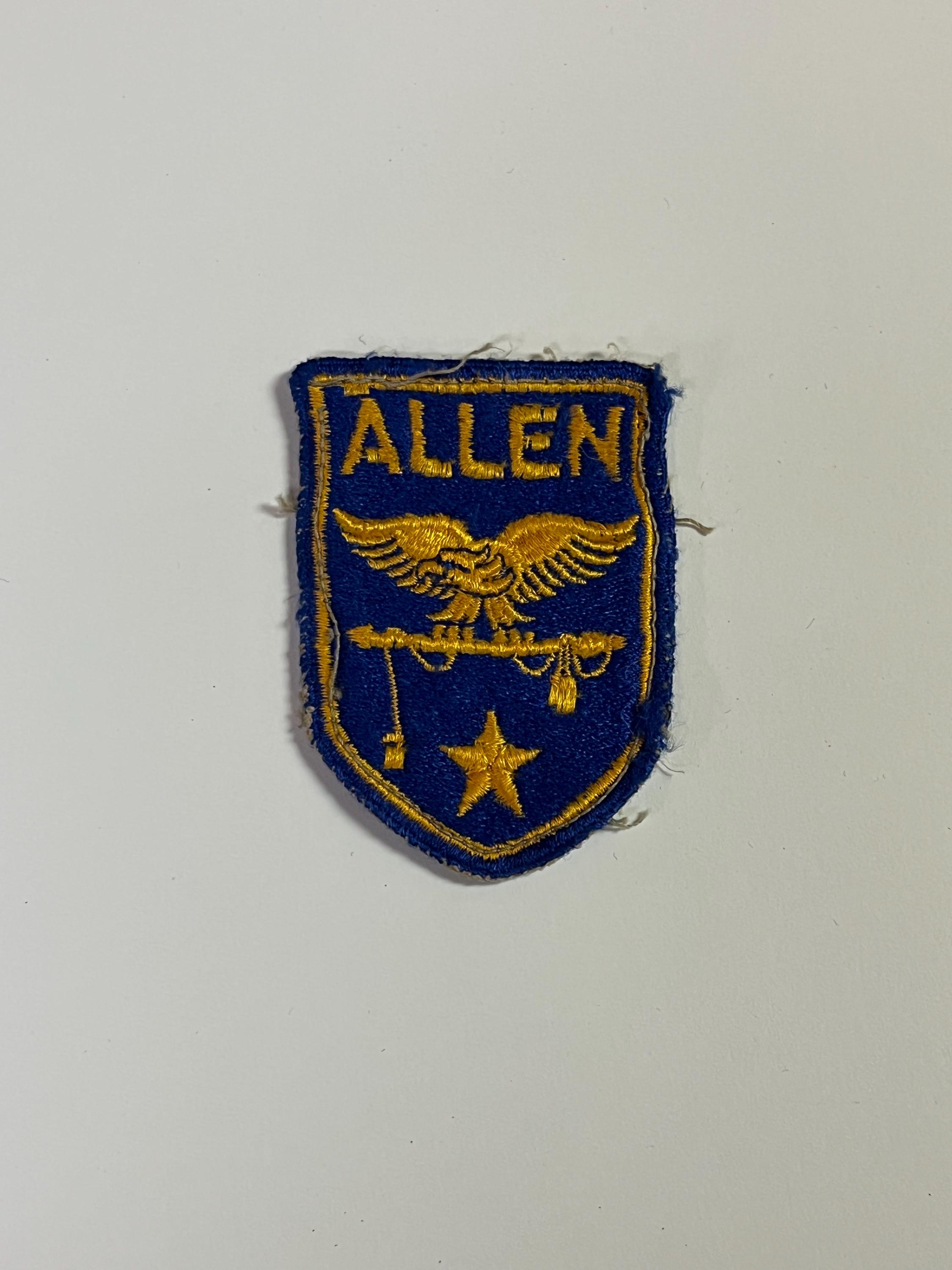 Vintage WW2 Allen US Army Rotc Patch Cut Edge Cadet Academy School - Etsy
