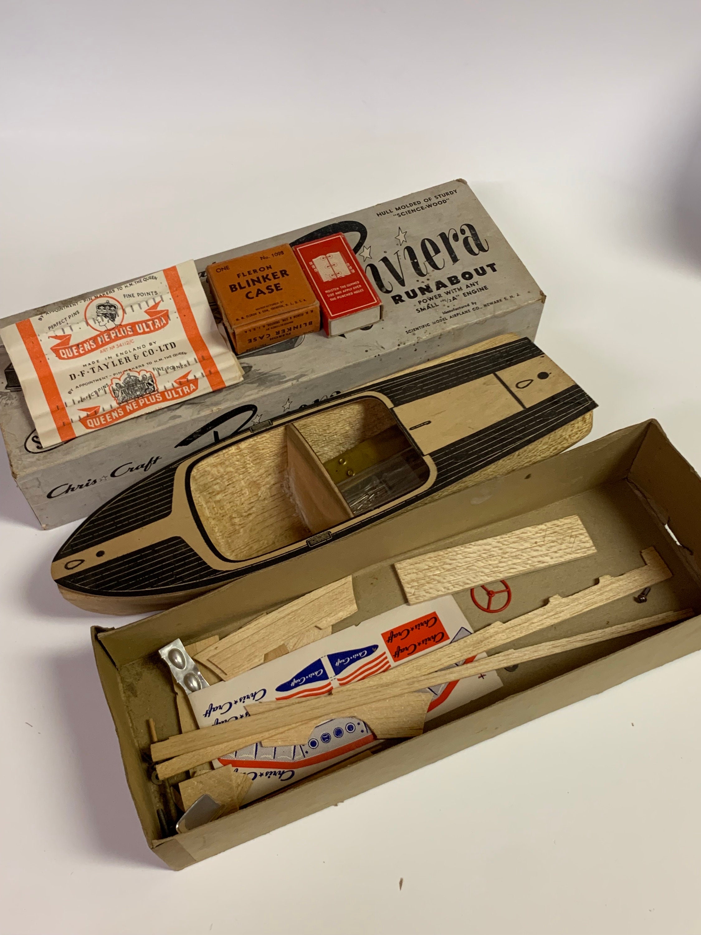 Vintage Rare Chris Craft Riviera Runabout Wood Boat Model Kit 1950's - Etsy