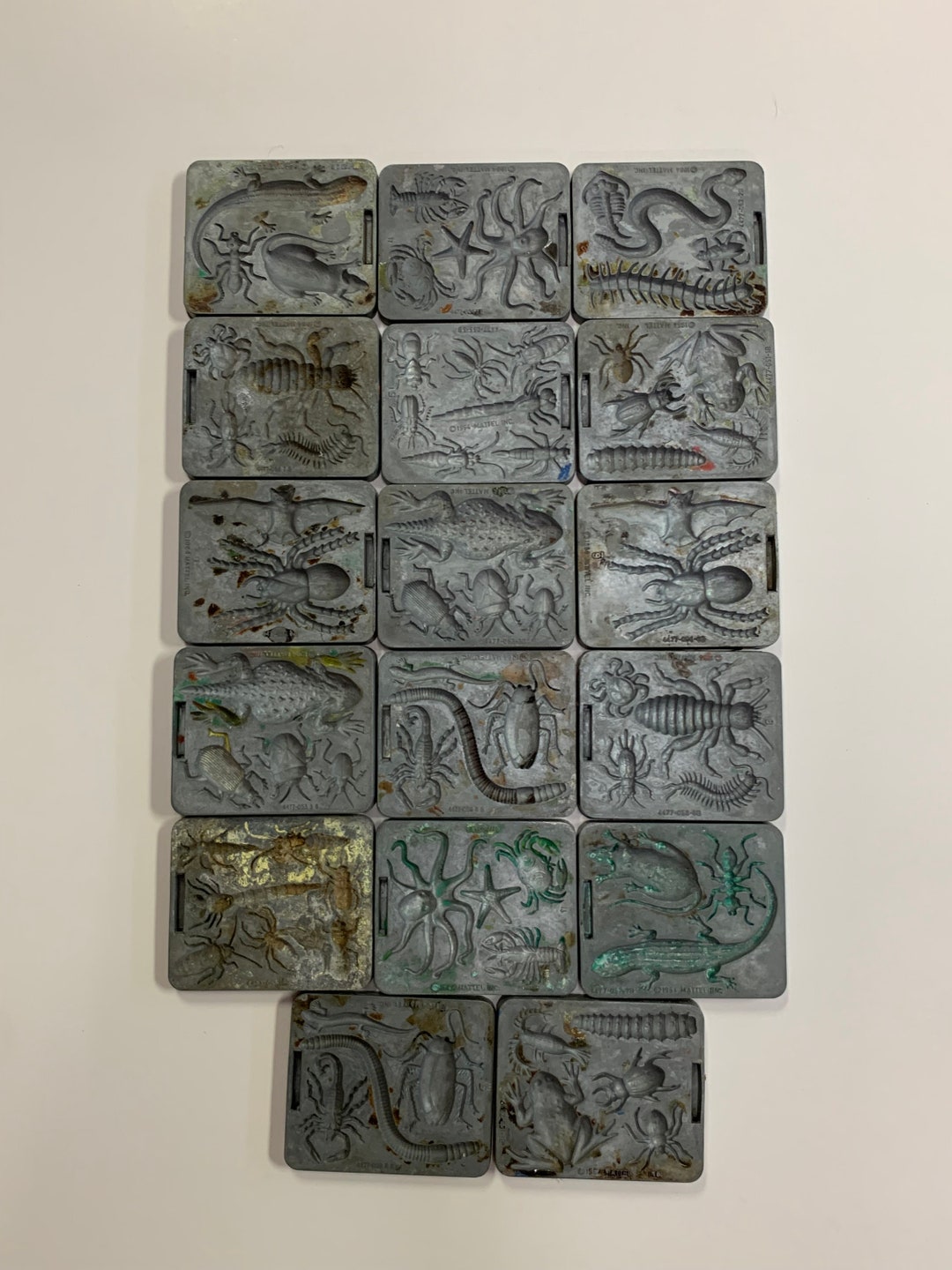 Vintage Original 1964 Mattel Creepy Crawler Peeple Thingmaker Molds 17 ...