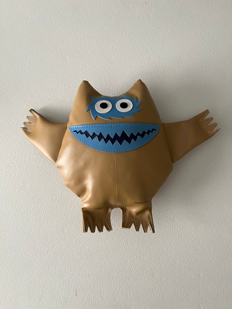 Rare Vintage 1960s Nauga Naugahyde Monster Doll Blue Brown Pre Owned - Etsy