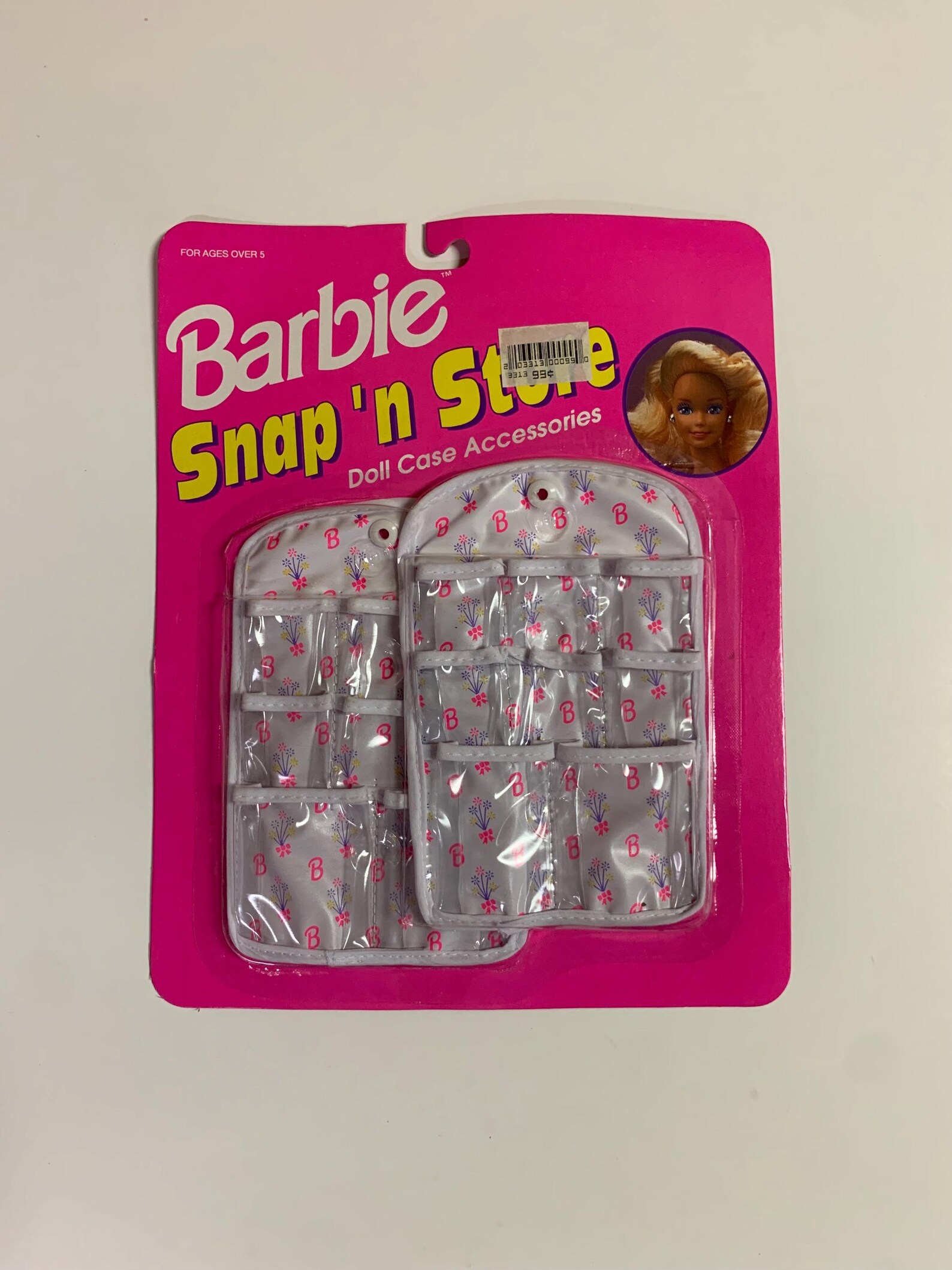 Vintage Original 1992 Mattel Barbie Snap ‘N Store Doll Case Accessory ...