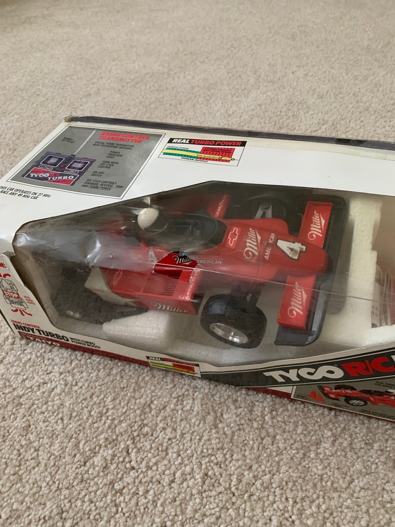 Vintage Tyco R/C Radio Control Indy Turbo Miller Beer Car Precis Taiyo ...
