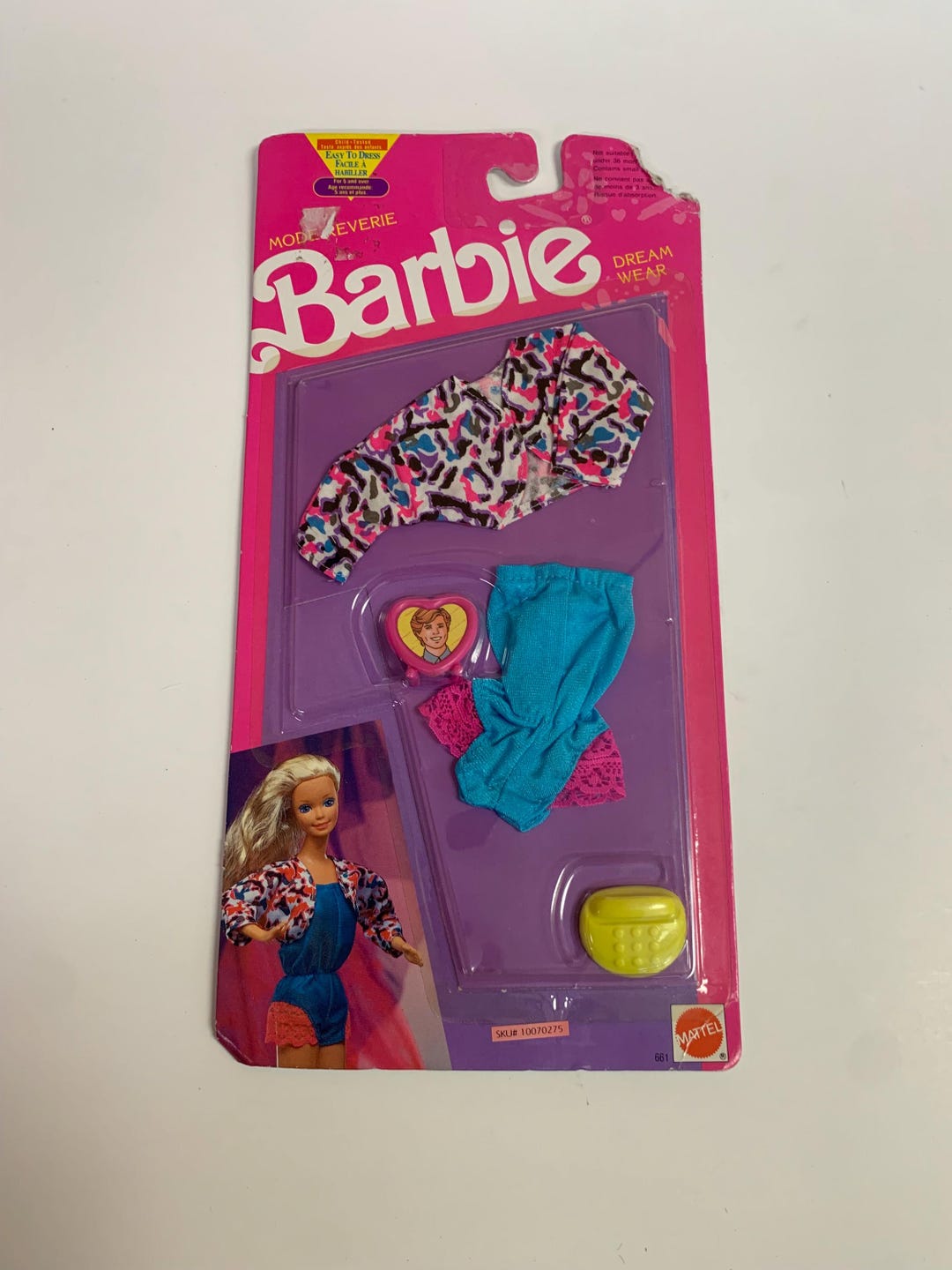 Vintage Original Barbie Mattel 1992 Lingere Dream Wear Fashions #661 ...