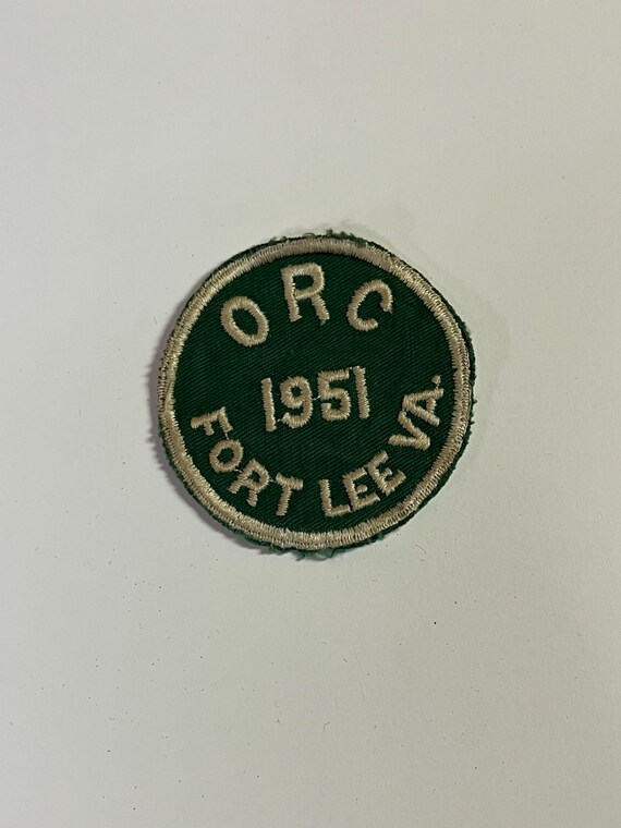 Vintage WW2 US Army ORC Fort Lee VA. 1951 Embroidered… - Gem