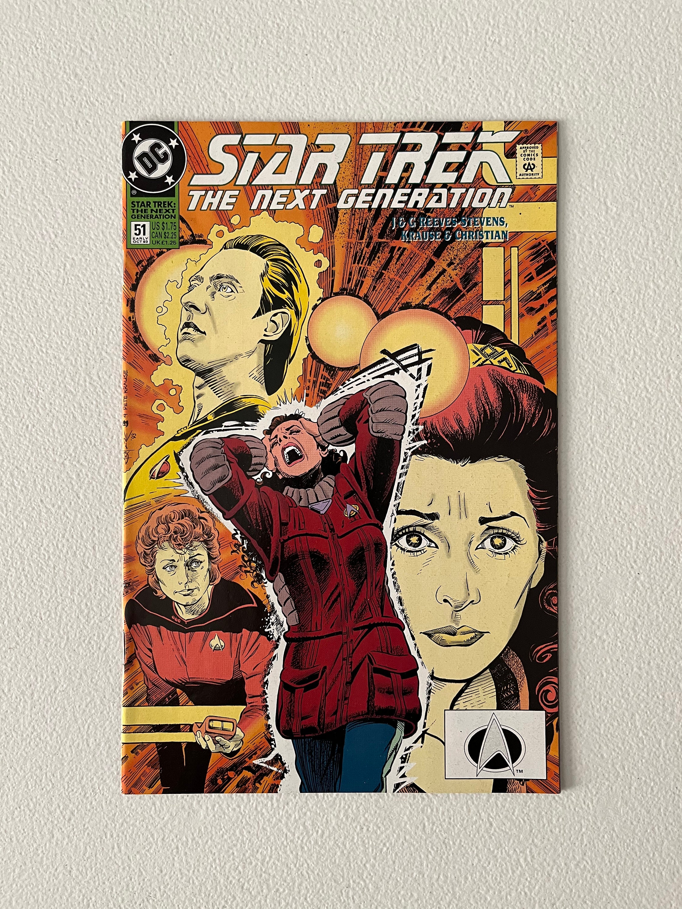 Vintage Star Trek the Next Generation Comic Book 1989 Series 51 in Good ...
