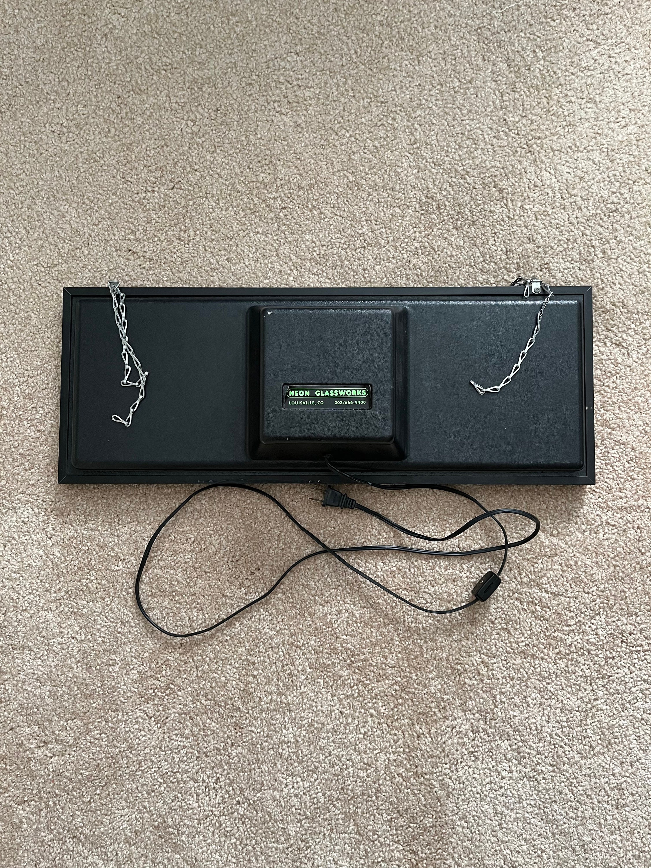 Vintage Early Red Neon Sign CRATE Amplifier Company Vintage Rock & Roll ...