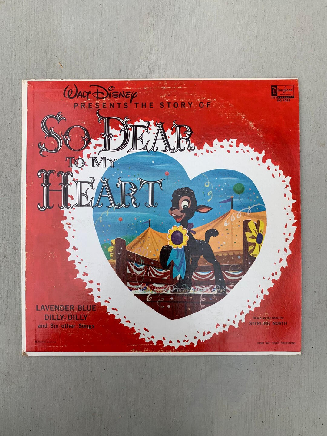 Vintage Walt Disney Lp so Dear to My Heart Disneyland Record 1964 ...