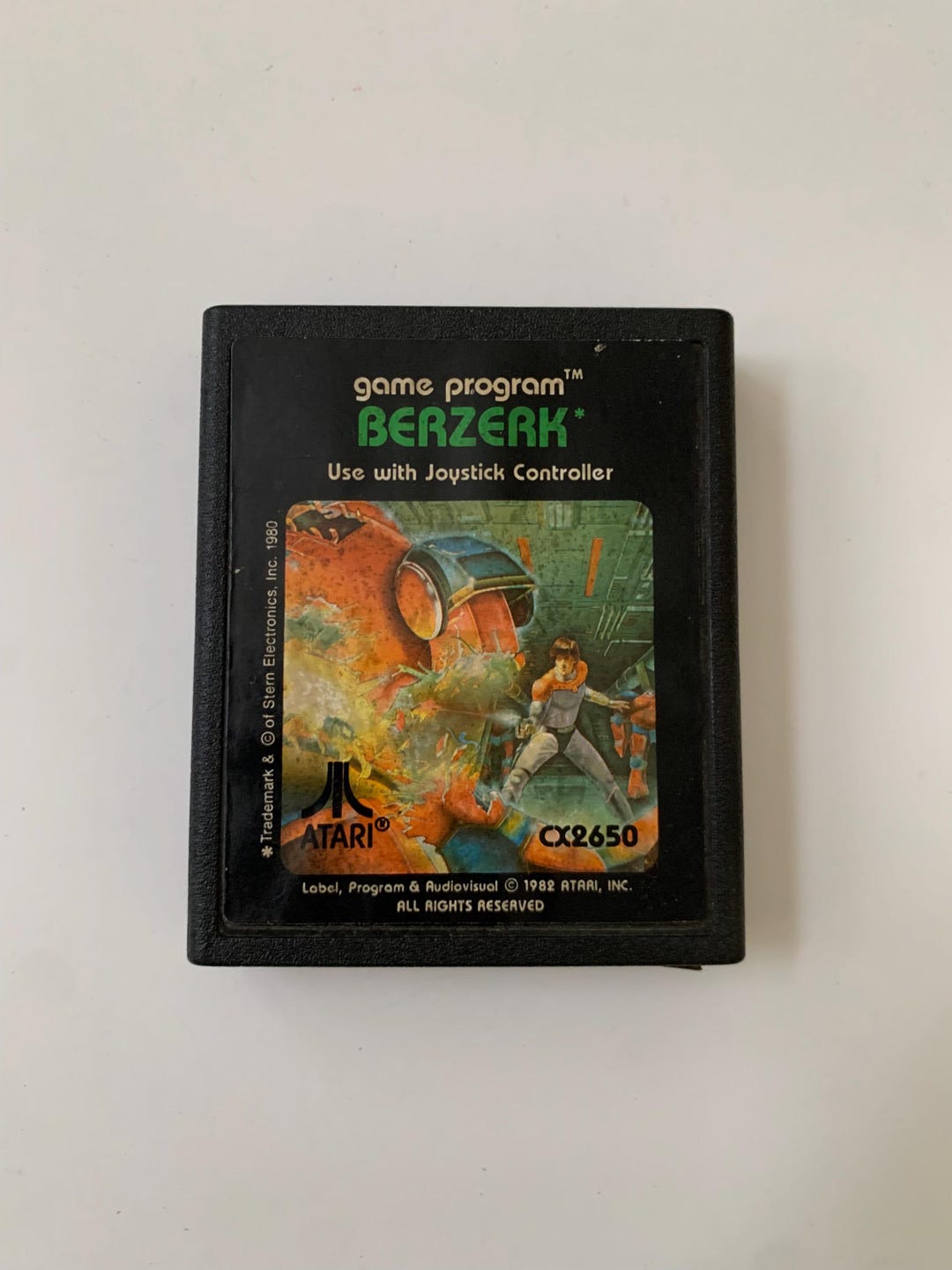 Vintage Atari 2600 Berzerk Video Game Cartridge Only Tested and Working ...