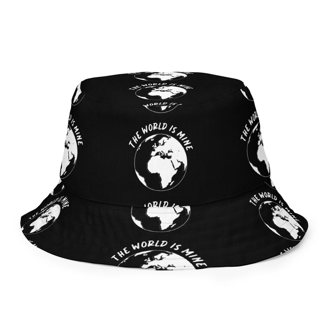 Reversible Bucket Hat- the World is Mine - Etsy