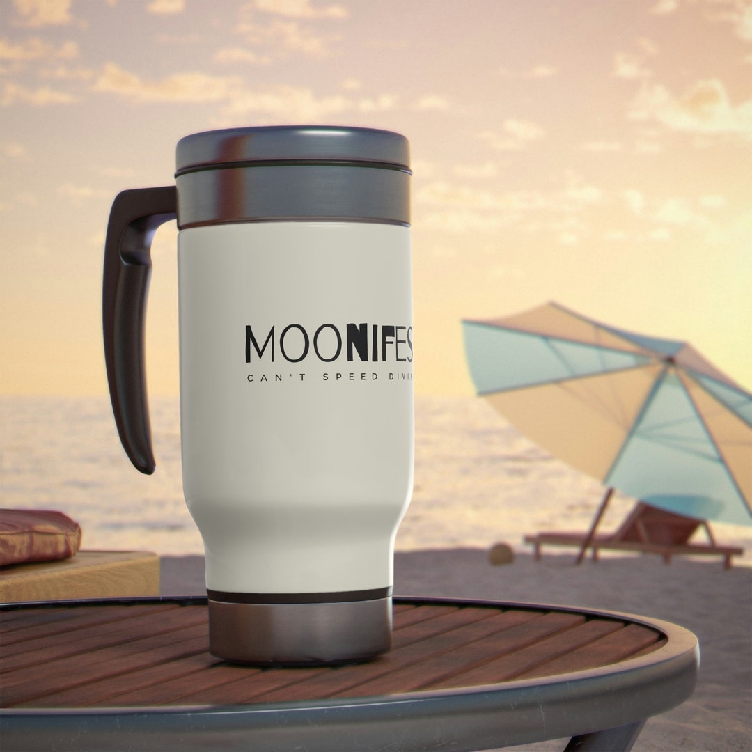 Stainless Steel Travel Mug With Handle, 14oz Travel Mug, Travel Coffee ...