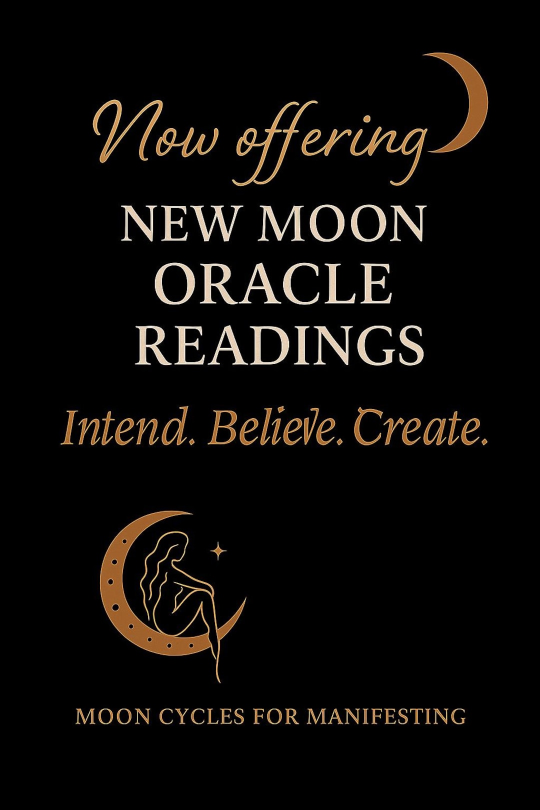 3 Card New Moon Self Empowerment Oracle Reading - Etsy