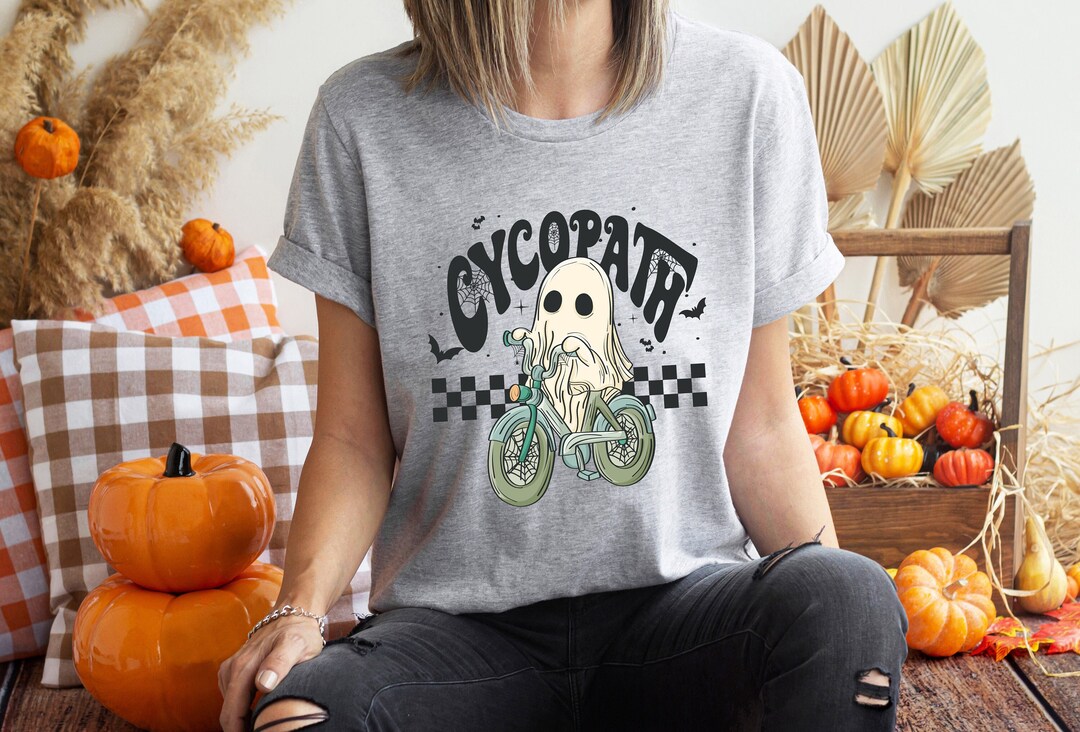 Cycopath Shirt, Cute Ghost Shirt, Trick or Treat Shirt, Halloween Shirt ...