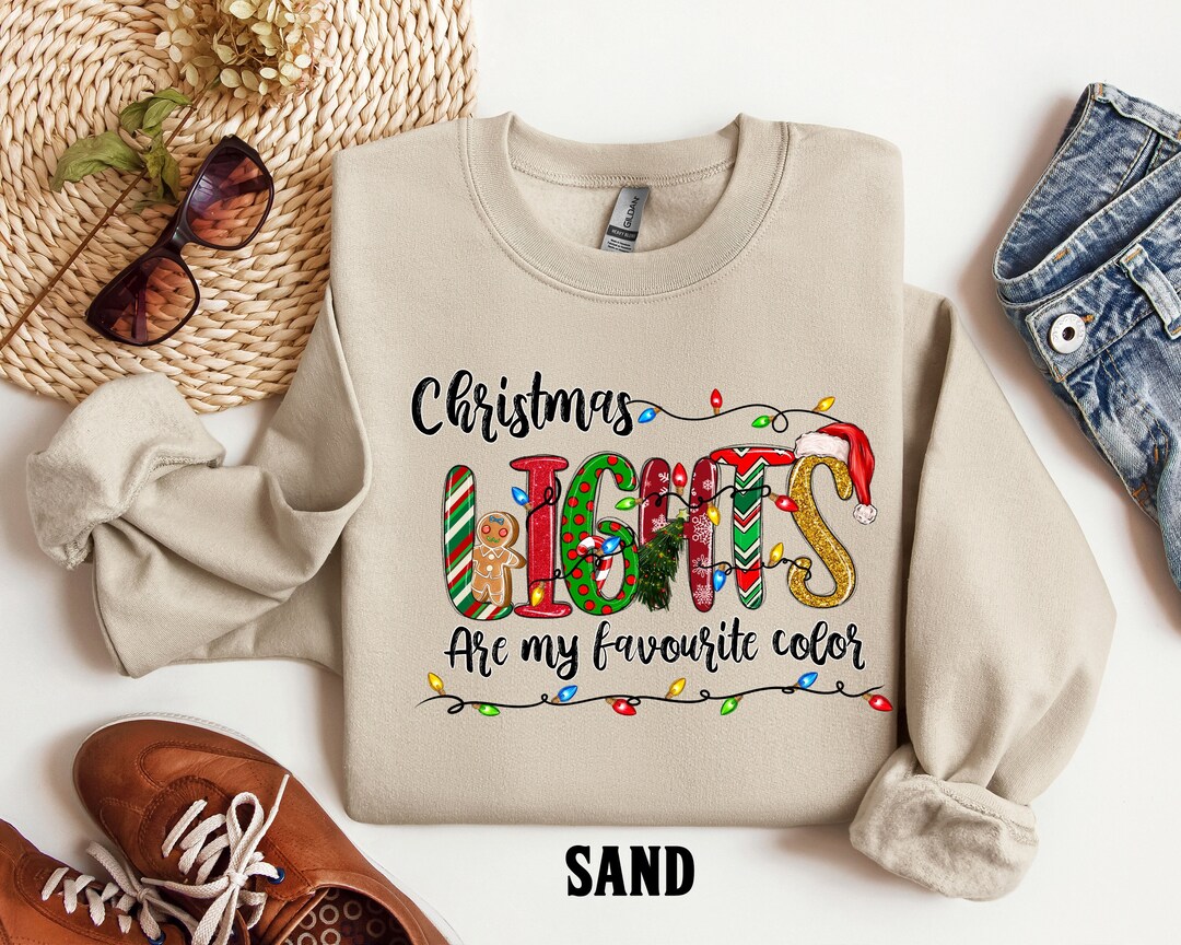 Christmas Lights Shirt, Christmas Lights Sweatshirt, Christmas Lights ...