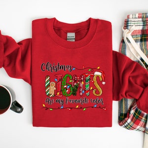 Christmas Lights Shirt, Christmas Lights Sweatshirt, Christmas Lights ...