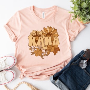 Nana Shirt, Floral Nana Shirt, Nana T-shirt, Mothers Day T-shirt, Gift ...