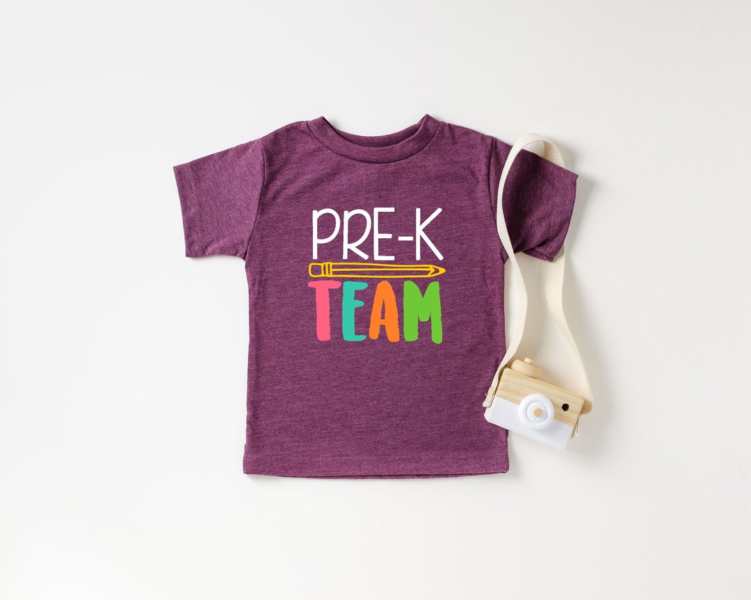 Pre K Team Shirt, Pre-k Team Shirt, Back to School Shirt, First Day of ...